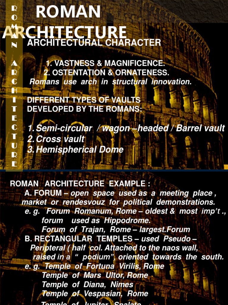 Architectural Character: 1. Semi-Circular / Wagon - Headed / Barrel ...