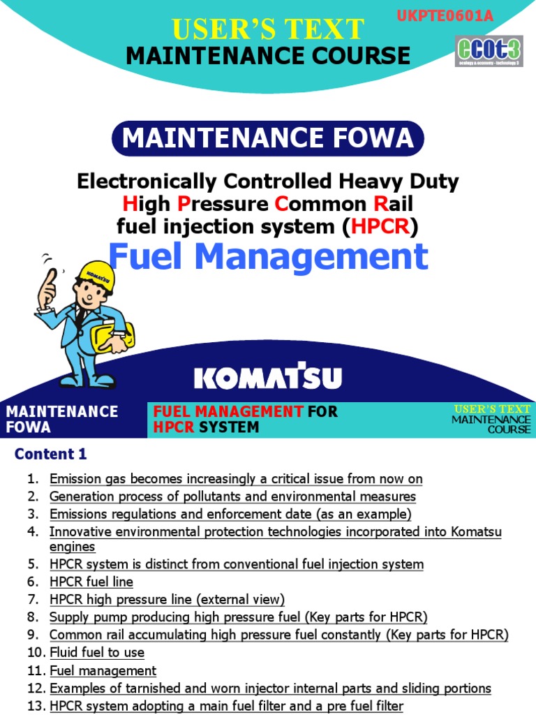 Maintenance Fowa | PDF | Fuel Injection | N Ox