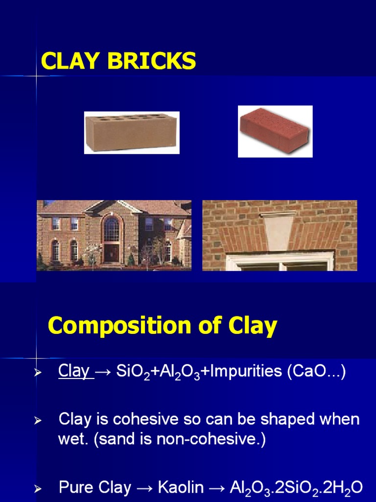Clay & Types Bricks | PDF | Brick | Extrusion