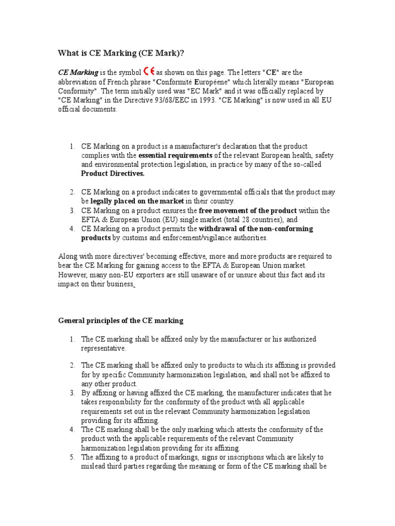 What Is CE Marking (CE Mark) ? | PDF | Public Sphere | Virtue