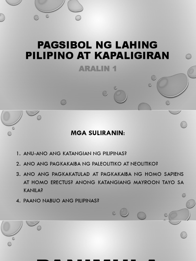 Pagsibol NG Lahing Pilipino at Kapaligiran. NEW | PDF
