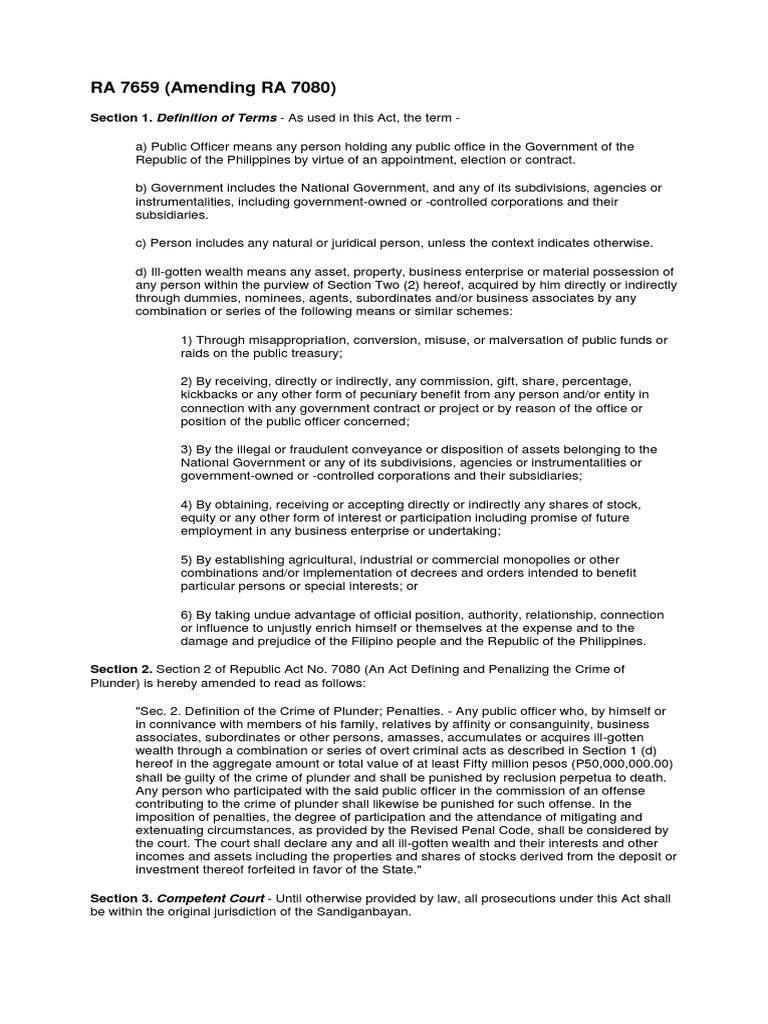 Ra 7080 (Plunder) | PDF | Crime & Violence | Crime Thriller