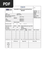 Magnetic Particle Test Quality Control and Inspection Report Form | PDF