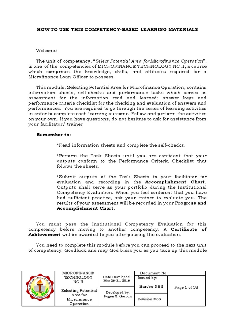 CBLM 2 | PDF | Interview | Question