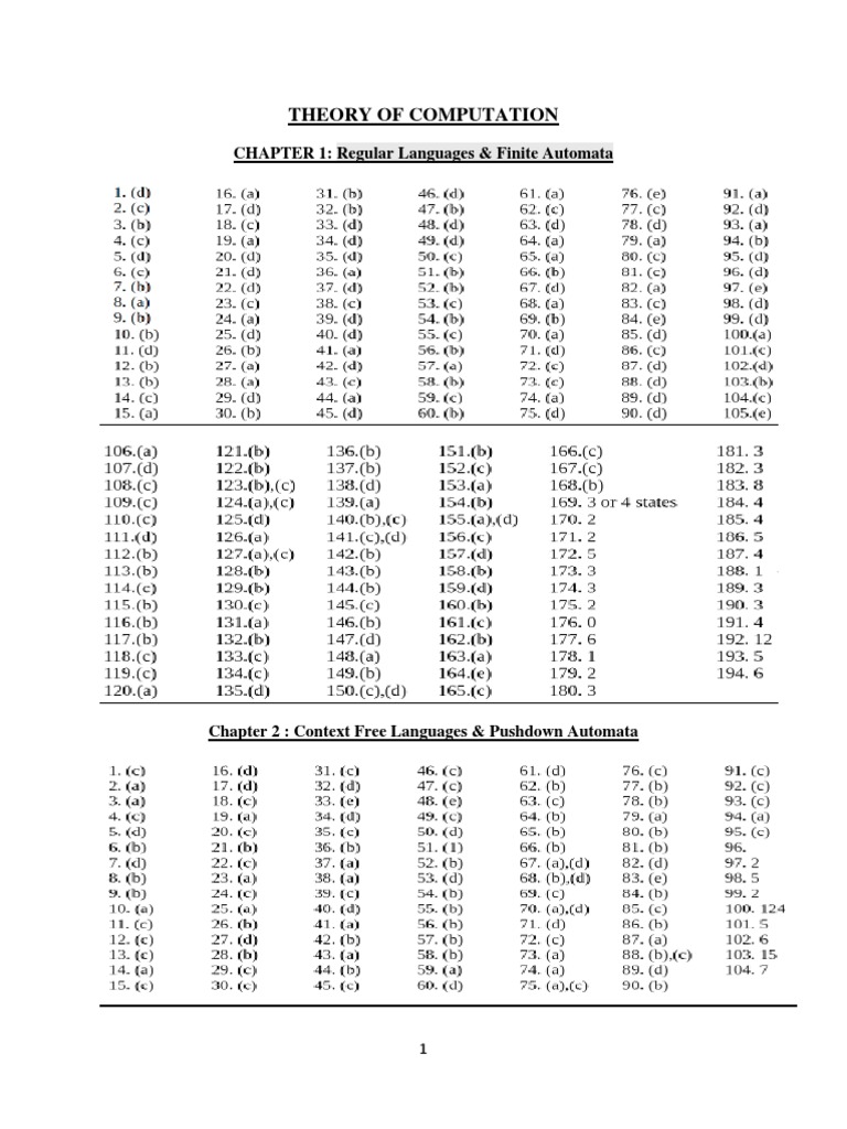 Workbook Keys All 2018 MADEEASY | PDF | Theory Of Computation ...