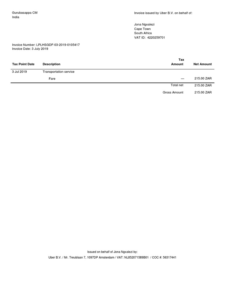 Tax Point Date Description Tax Amount Net Amount | PDF