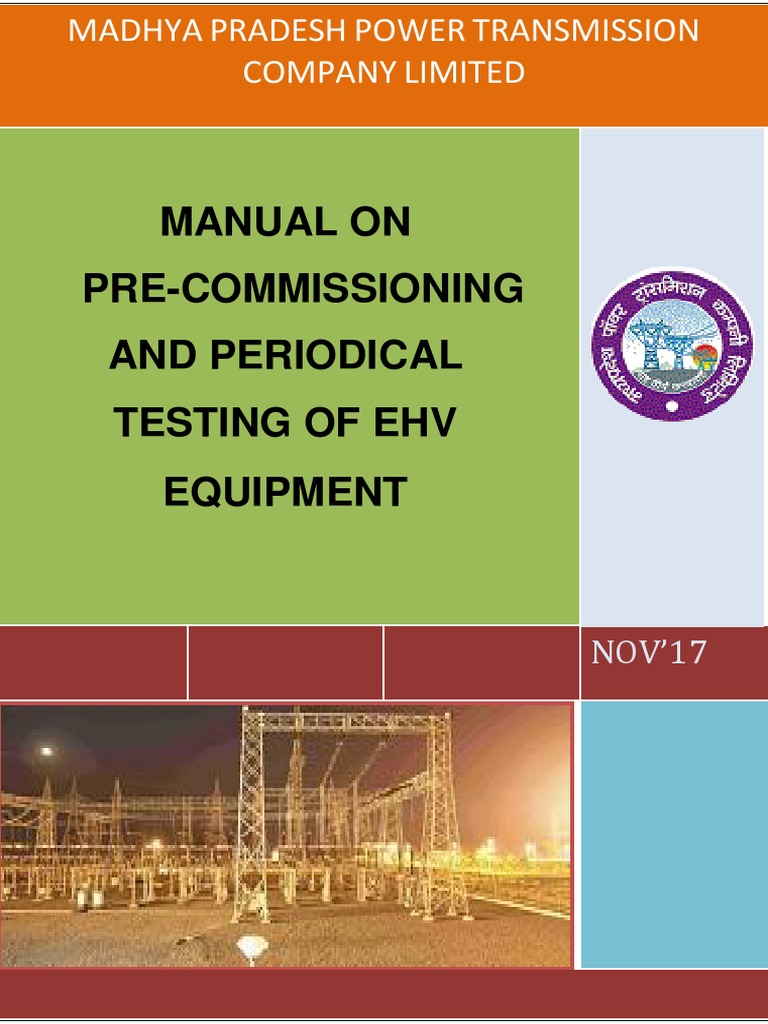Manual On Pre-Commissioning and Periodical Testing of Ehv Equipment-2 ...