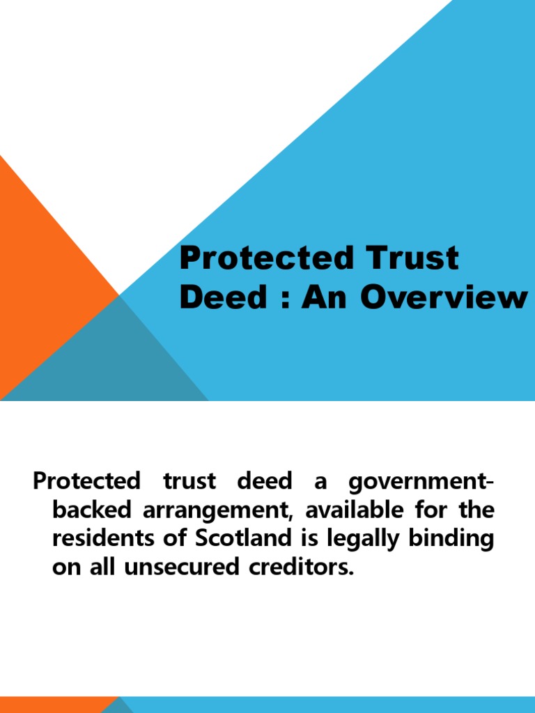 Protected Trust Deed An Overview | PDF | Finance & Money Management