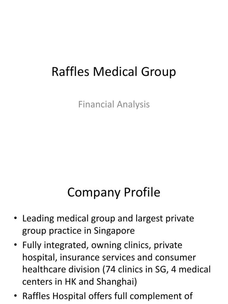 Raffles Medical Group: Financial Analysis | PDF | Finance & Money ...