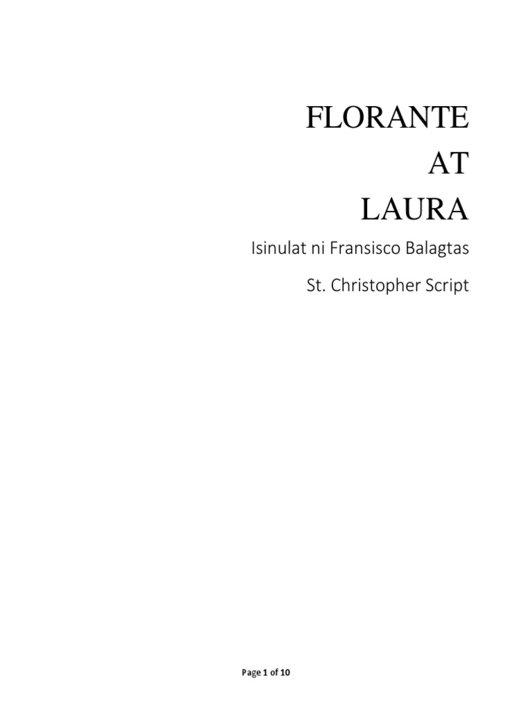 Florante at Laura | PDF