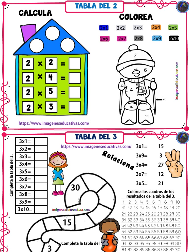 Mi Primer Cuaderno de Las Tablas de Multiplicar PDF - Parte2 PDF | PDF