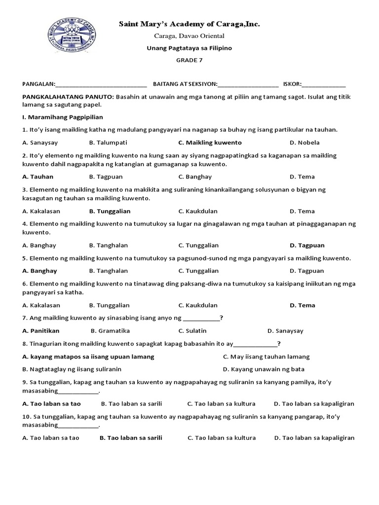 Grade 7 | PDF