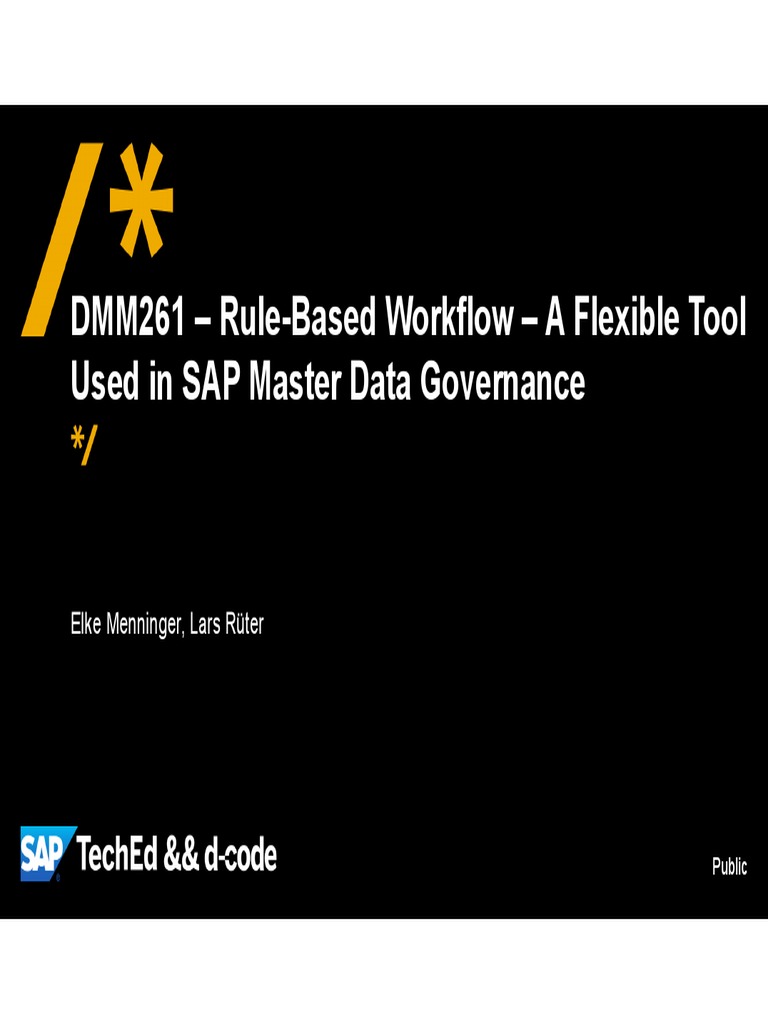 SAP MDG Rule Based Workflow | PDF | Sap Se | Enterprise Resource Planning