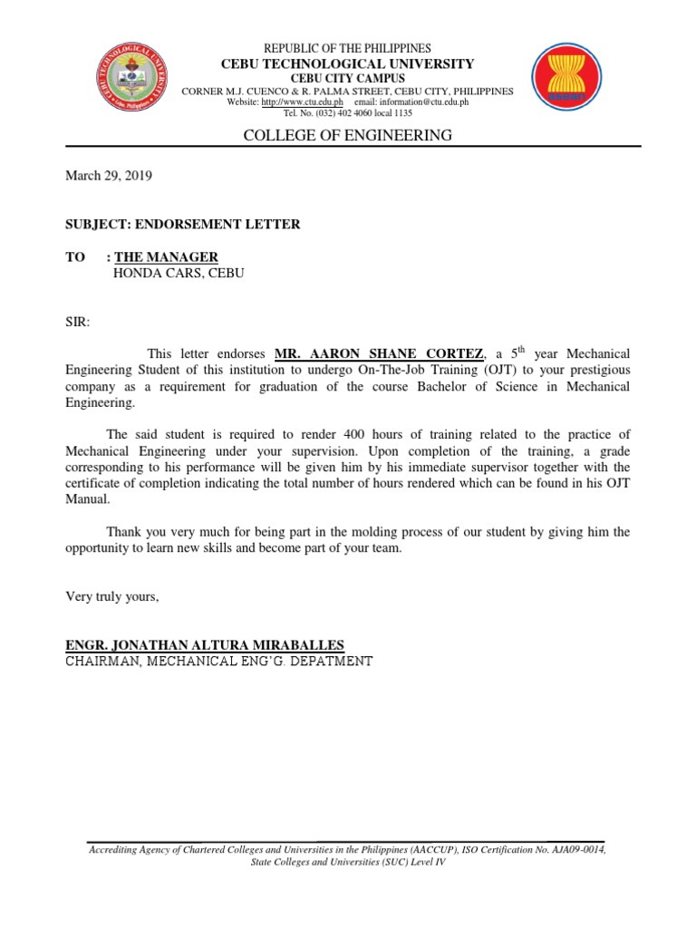 College of Engineering: Cebu Technological University | PDF