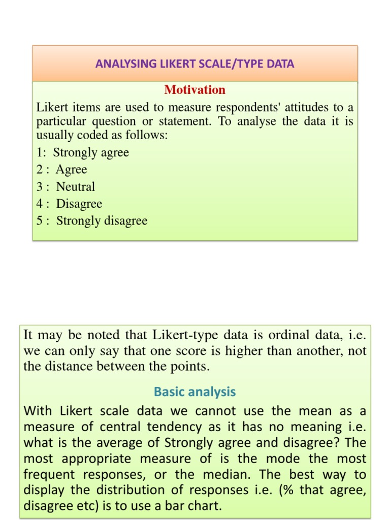 Analysing Likert Scale/Type Data: Motivation | PDF | Career & Growth