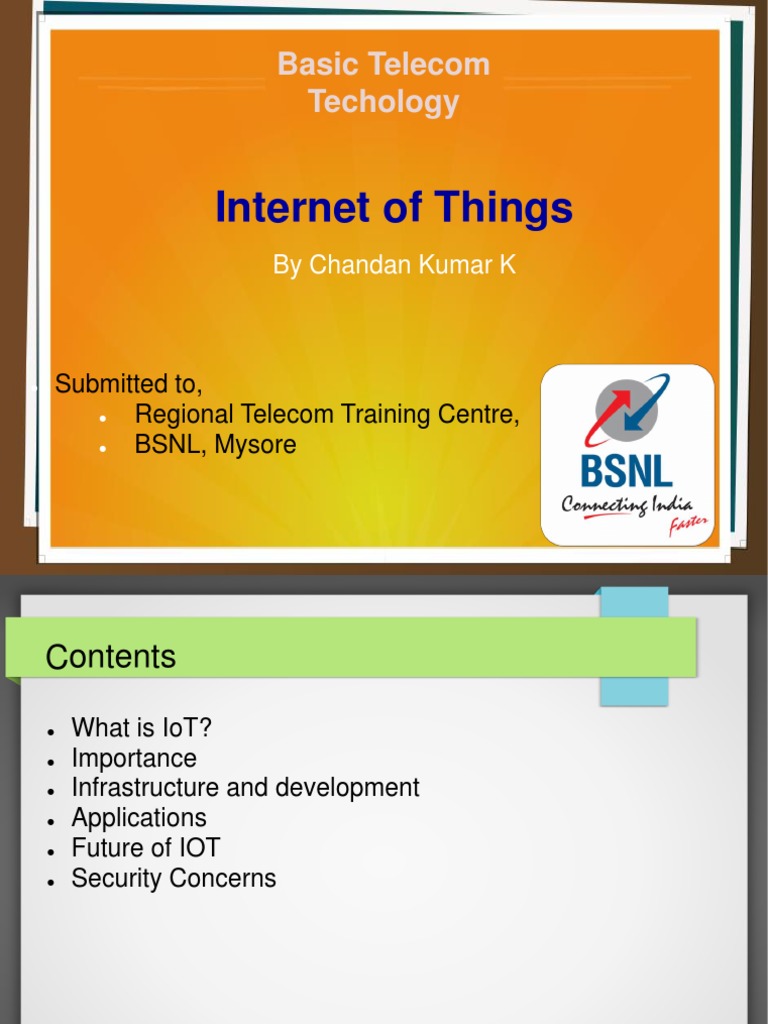 Internet of Things: Basic Telecom Techology | PDF | Internet Of Things ...