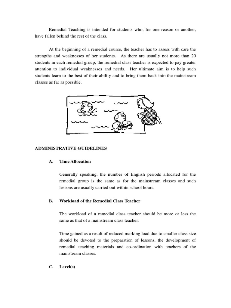 Remedial Teaching | PDF | Teachers | Test (Assessment)