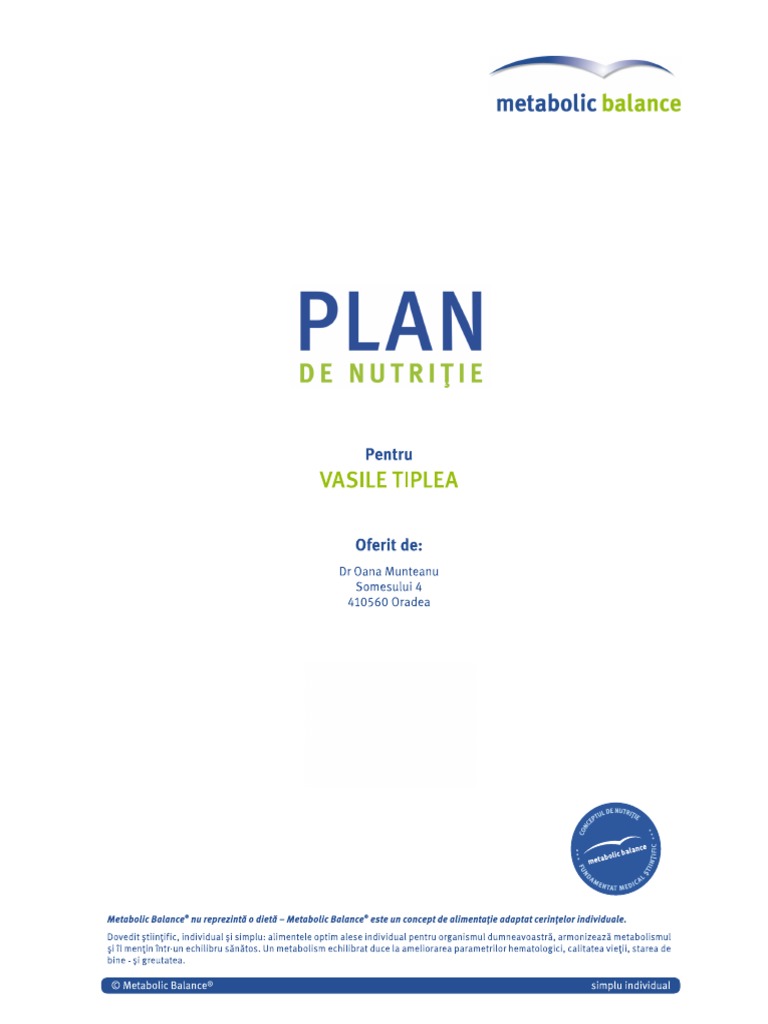 Metabolic Balance | PDF