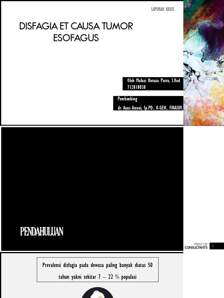 Disfagia Et Causa Tumor Esofagus | PDF