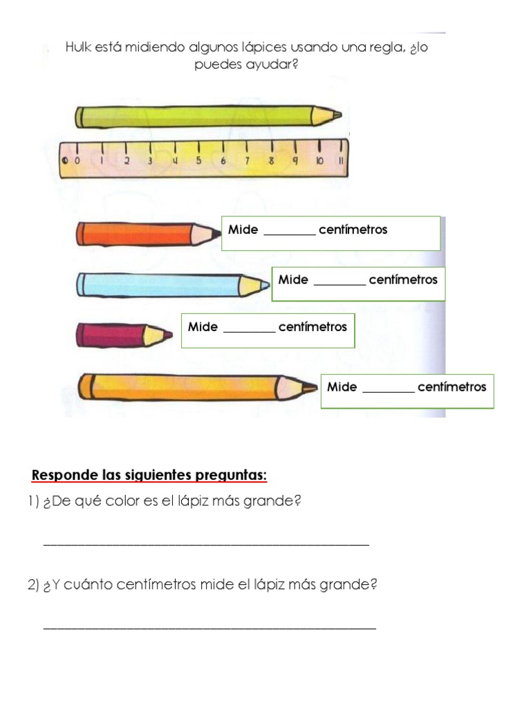 Actividades de Unidad de Medida | PDF | Grafito