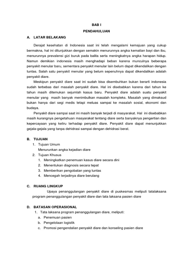 Pedoman p2 Diare | PDF