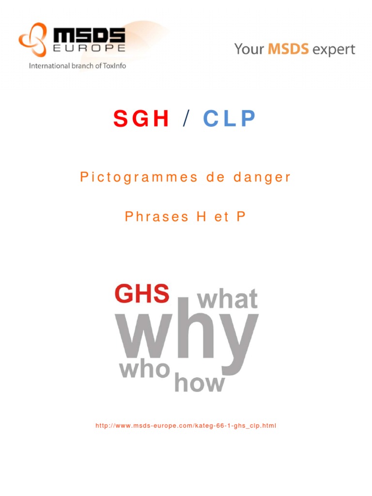 Pictogrammes et phrases de danger CLP | PDF | Toxicologie | Produits ...