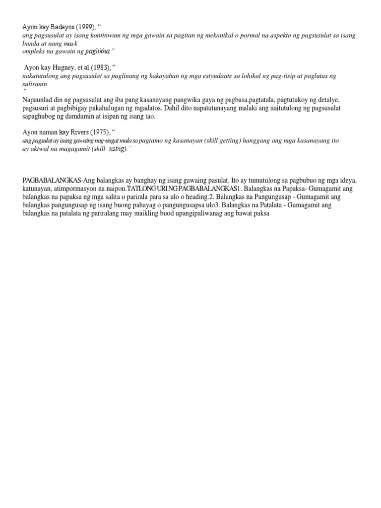 Ayon Kay Badayos | PDF