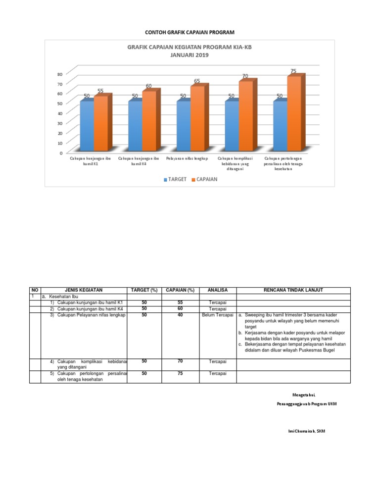 Contoh Grafik Capaian Program | PDF