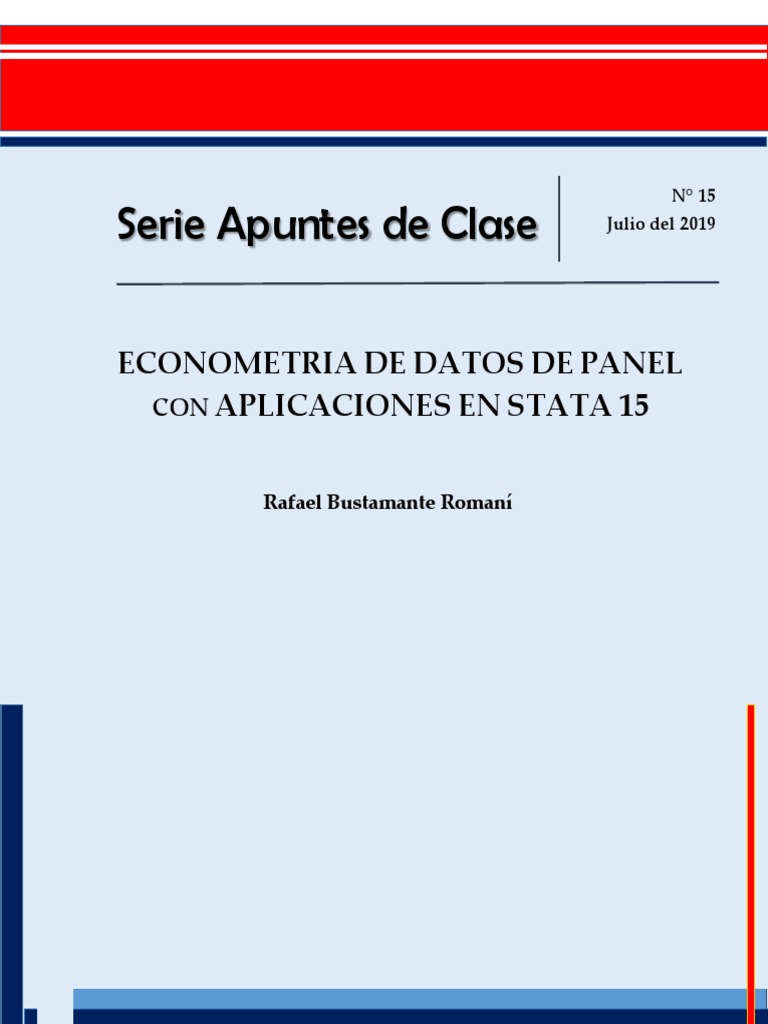 Datos de Panel | PDF | Econometría | Análisis de regresión