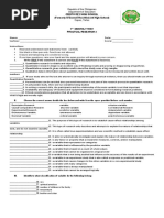 Pre Test Practical Research 2 | PDF | Quantitative Research ...