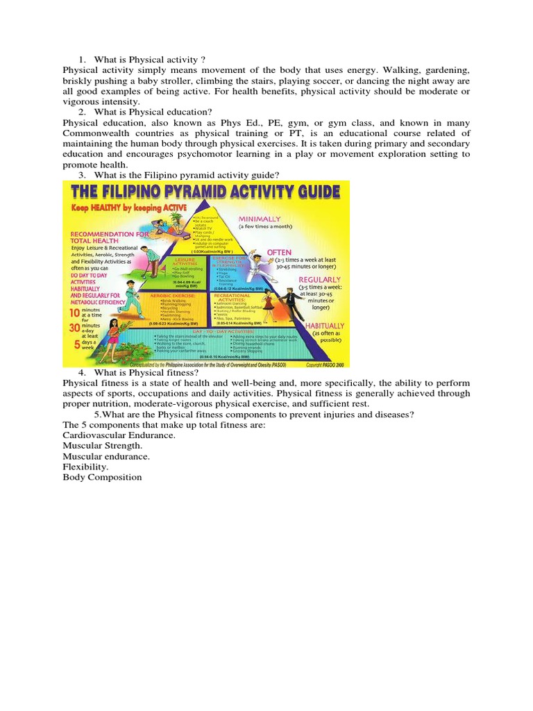 What Is Physical Activity | PDF