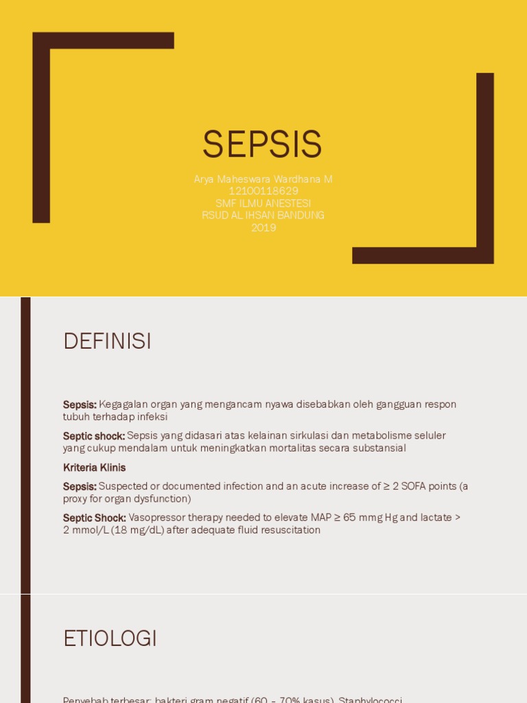Sepsis | PDF