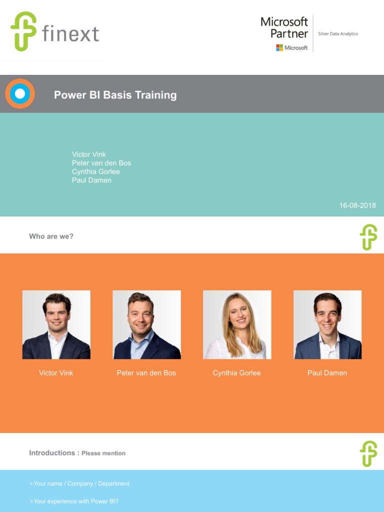 Power BI Basics Presentatie | PDF | Business Intelligence | Mobile App