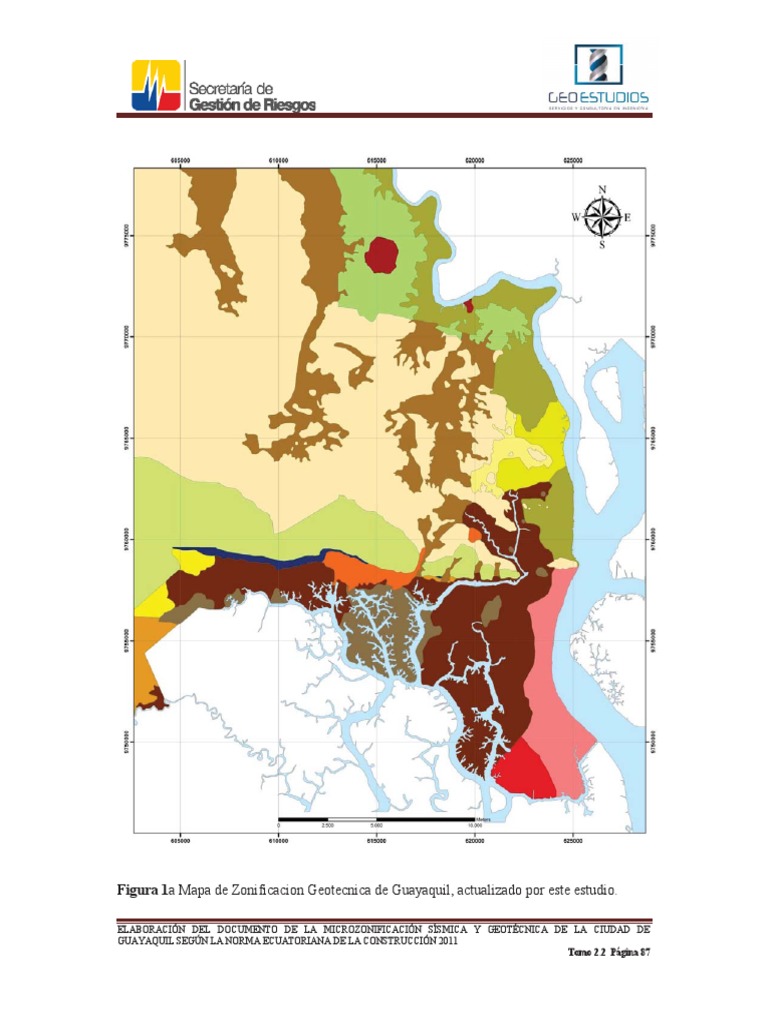 Microzonificación Gye Mapa Geotecnico | PDF