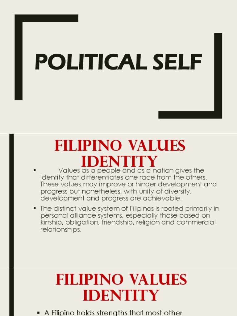 POLITICAL-SELF.pptx | Psychology & Cognitive Science | Behavioural Sciences