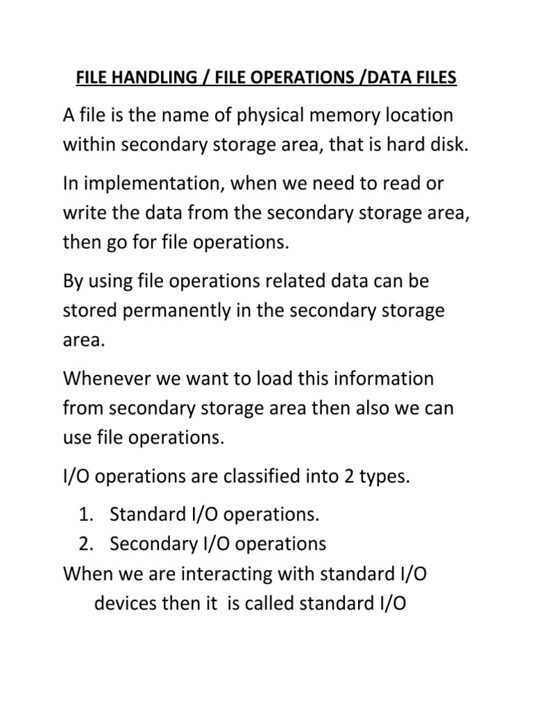 C Language | PDF | Computer File | Computer Data Storage