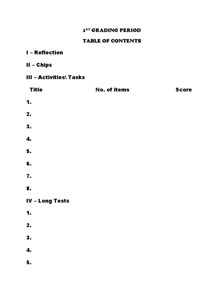 1st Grading Period Overview and Scores | PDF | Computers