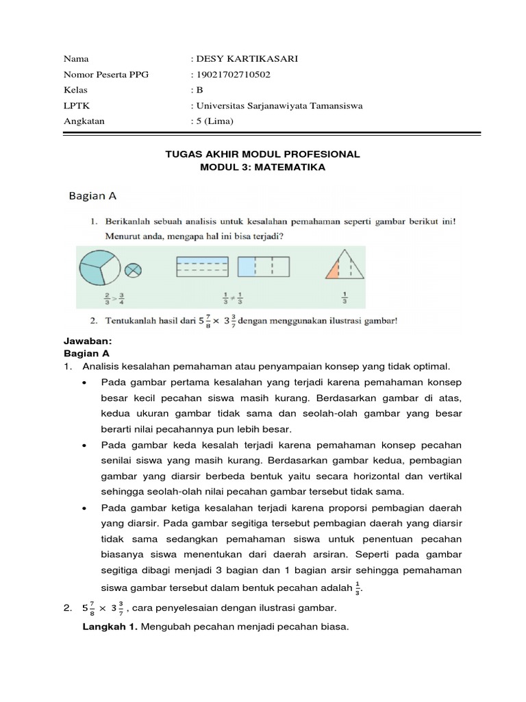 Ta m3 - Matematika - Kelas B - Desy Kartikasari | PDF