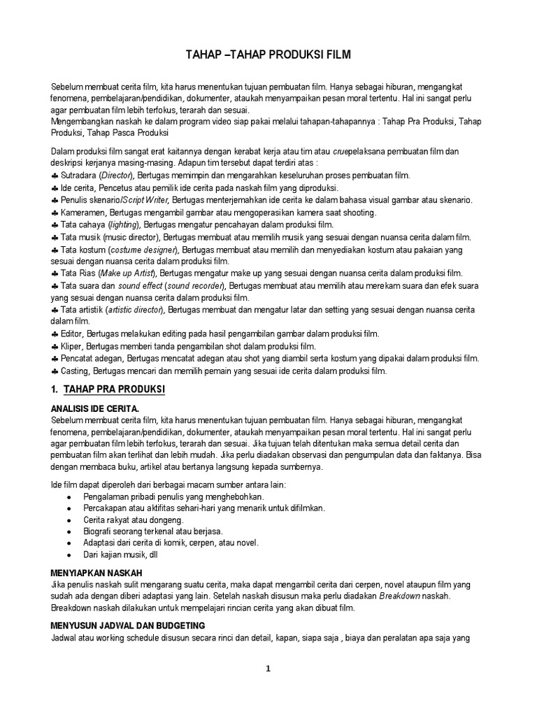 Membuat Skenario Film | PDF