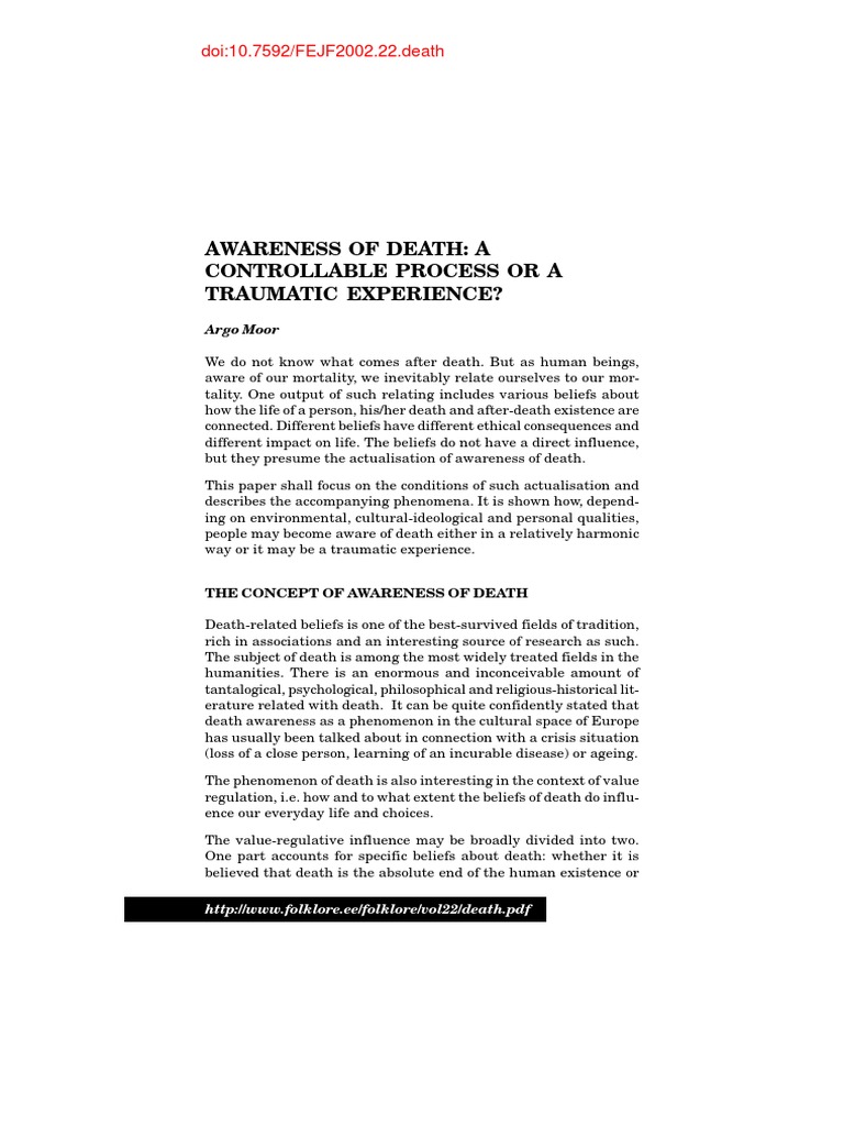 Death PDF | PDF | Death | Emotions
