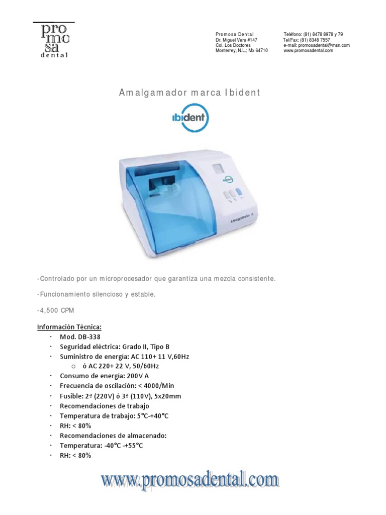 Info Amalgamador Ibident | PDF