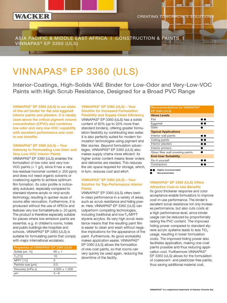 Vinnapas | PDF | Paint | Polyvinyl Chloride