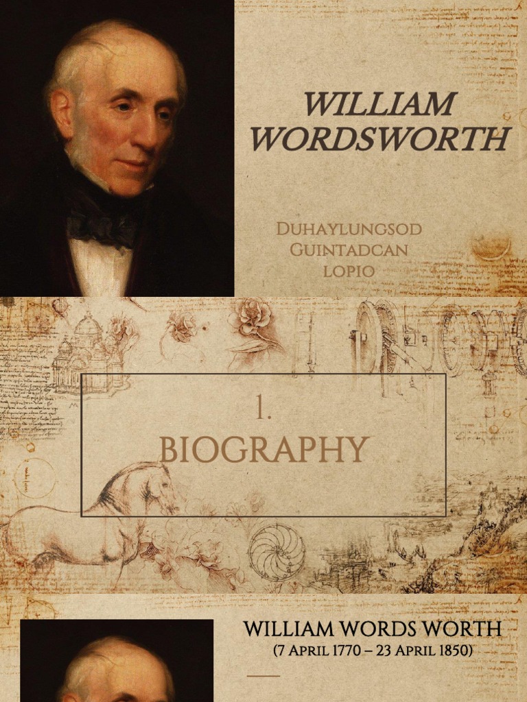 William Wordsworth: Duhaylungsod Guintadcan Lopio | PDF | William Wordsworth | Poetry