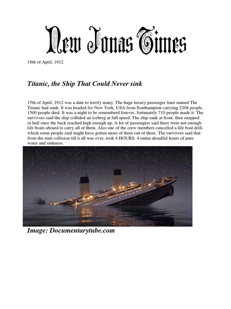 Titanic, The Ship of Dreams | PDF
