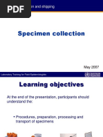 Specimen Collection | PDF | Medical Specialties | Clinical Medicine