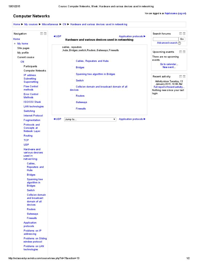 Computer Networks: Hardware and Various Devices Used in Networking ...