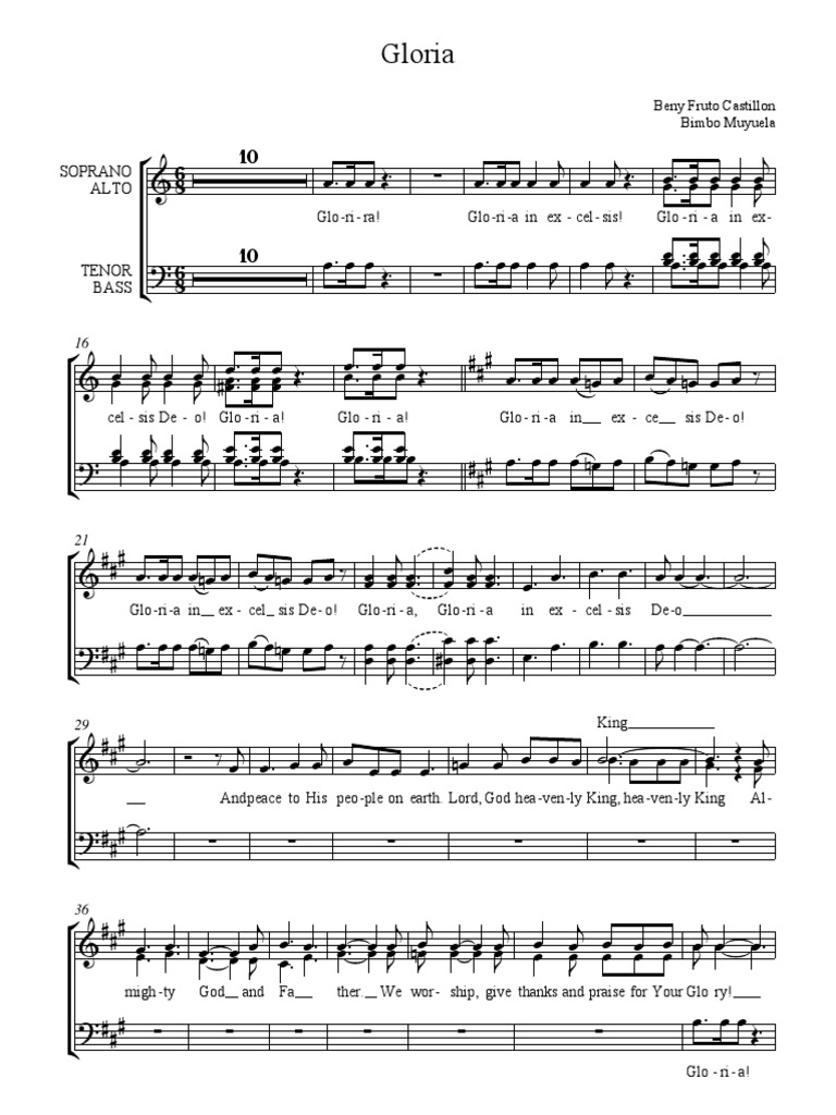 Gloria SATB | PDF