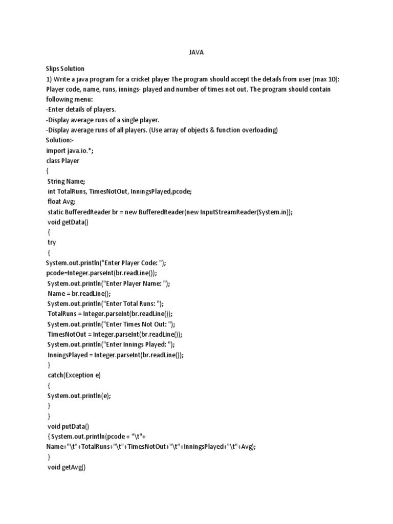 Core Java Practicals Solutions | PDF | Area | Numbers