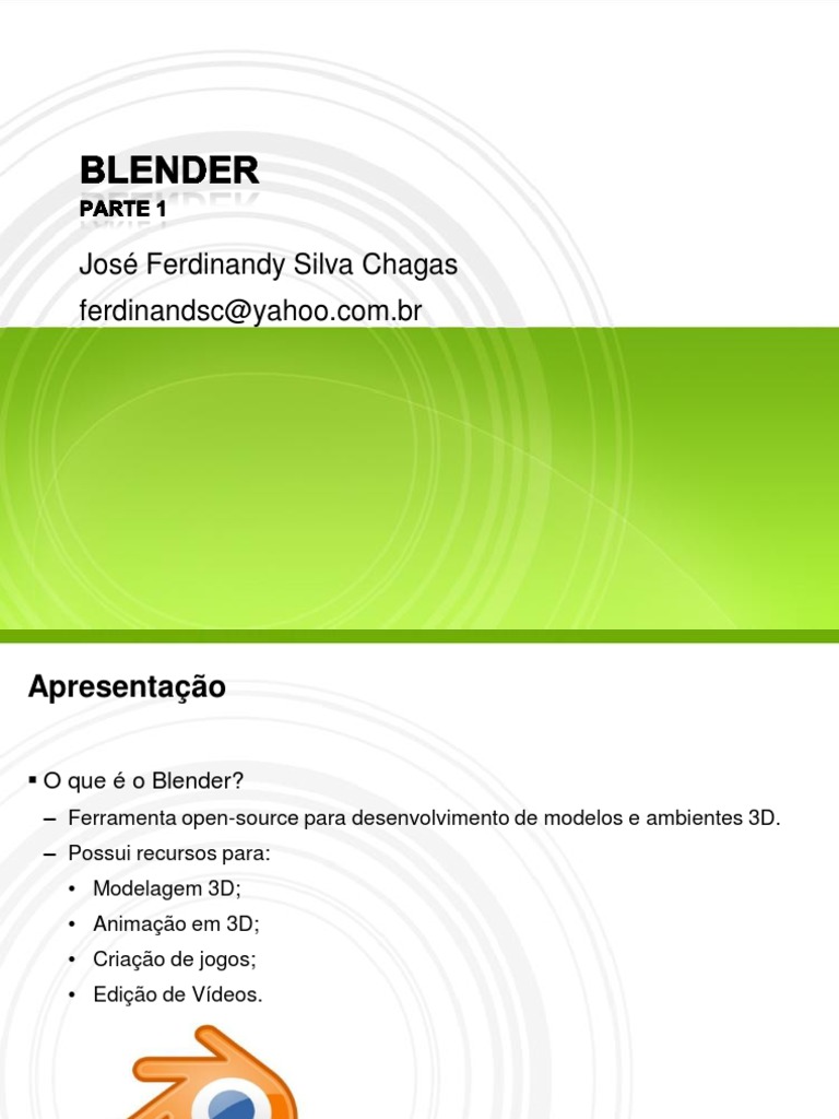 Guia Completo do Blender 3D | PDF | Blender (software) | Janela ...
