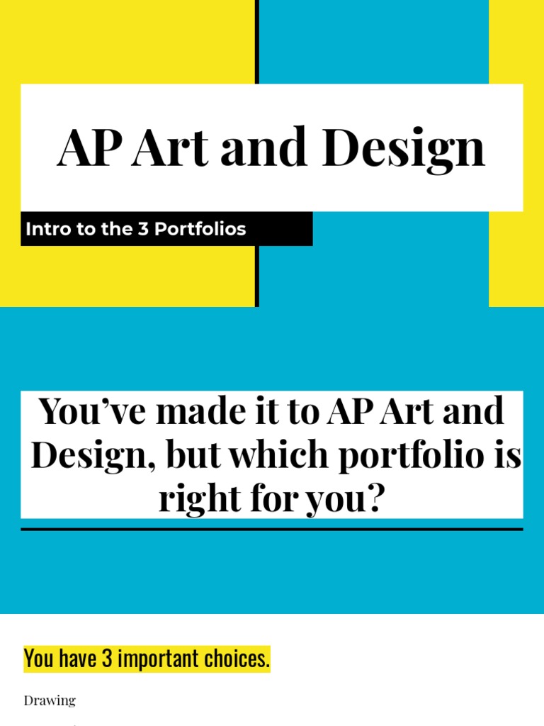 Choosing Your AP Art Portfolio | PDF | Composition (Visual Arts) | Drawing